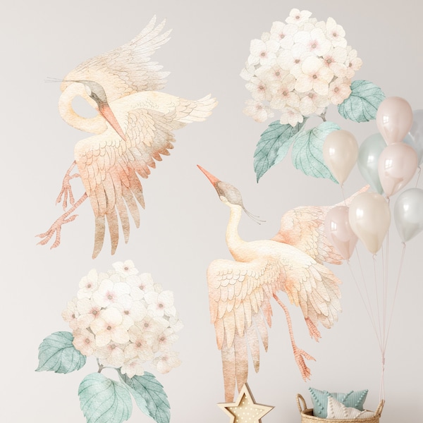 Hydrangea Wall Decals - Etsy