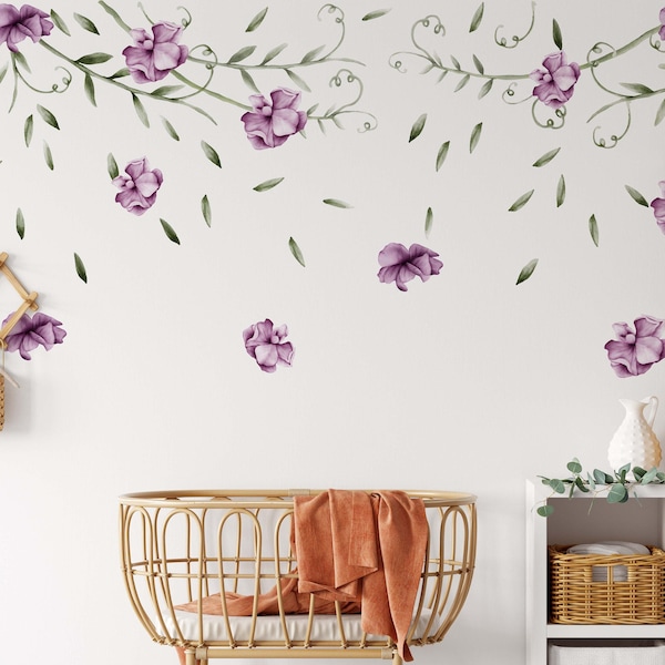 Violet Flower Decal - Etsy