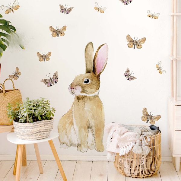 Bunny Wall Decal - Etsy