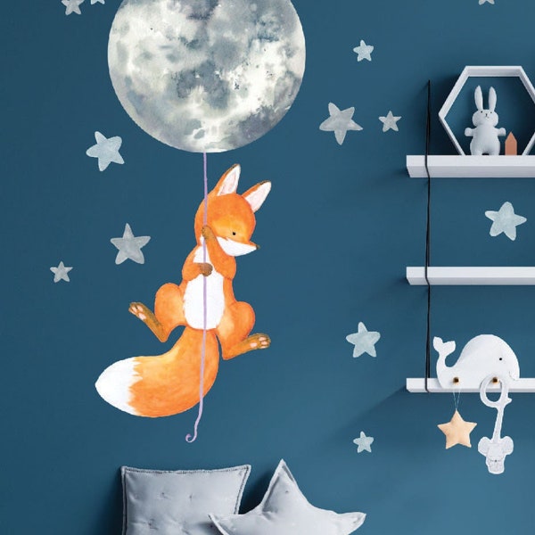 Fox Wall Decal - Etsy