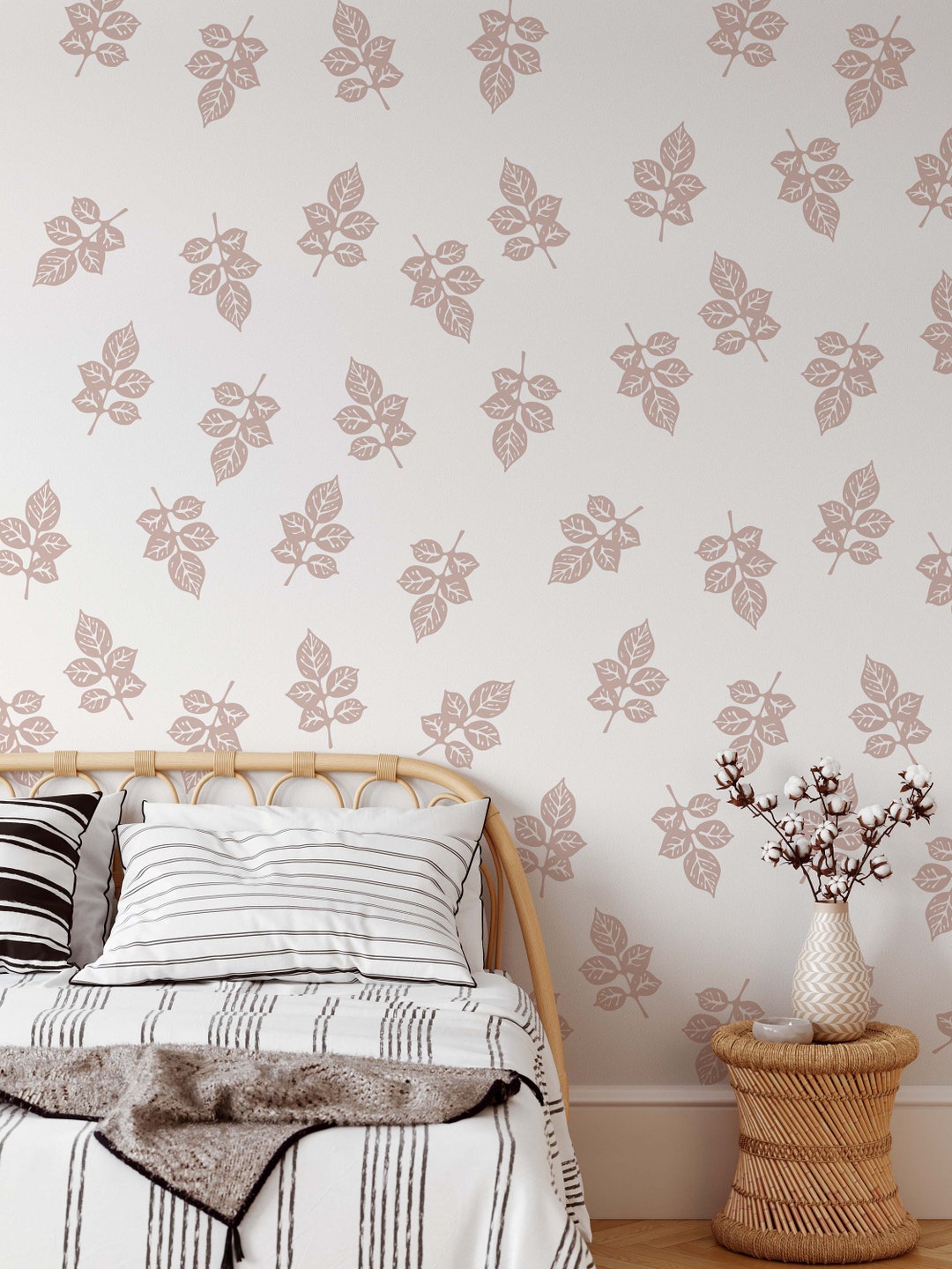 Leaves Wall Decals Nature Greenery Sticker Cottagecore, LF376 - Etsy