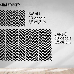 Strip Wall Decal Zig Zag Stickers Lines, LF169 - Etsy Australia