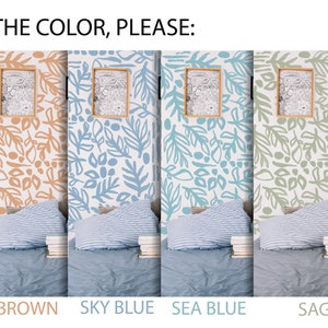 Leaves Brown Wall Decals Boho Leaf Stickers, LF070 - Etsy