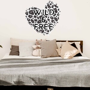 Wild Heart Wall Decal Cheetah Spots Stickers Customization, LF322 - Etsy