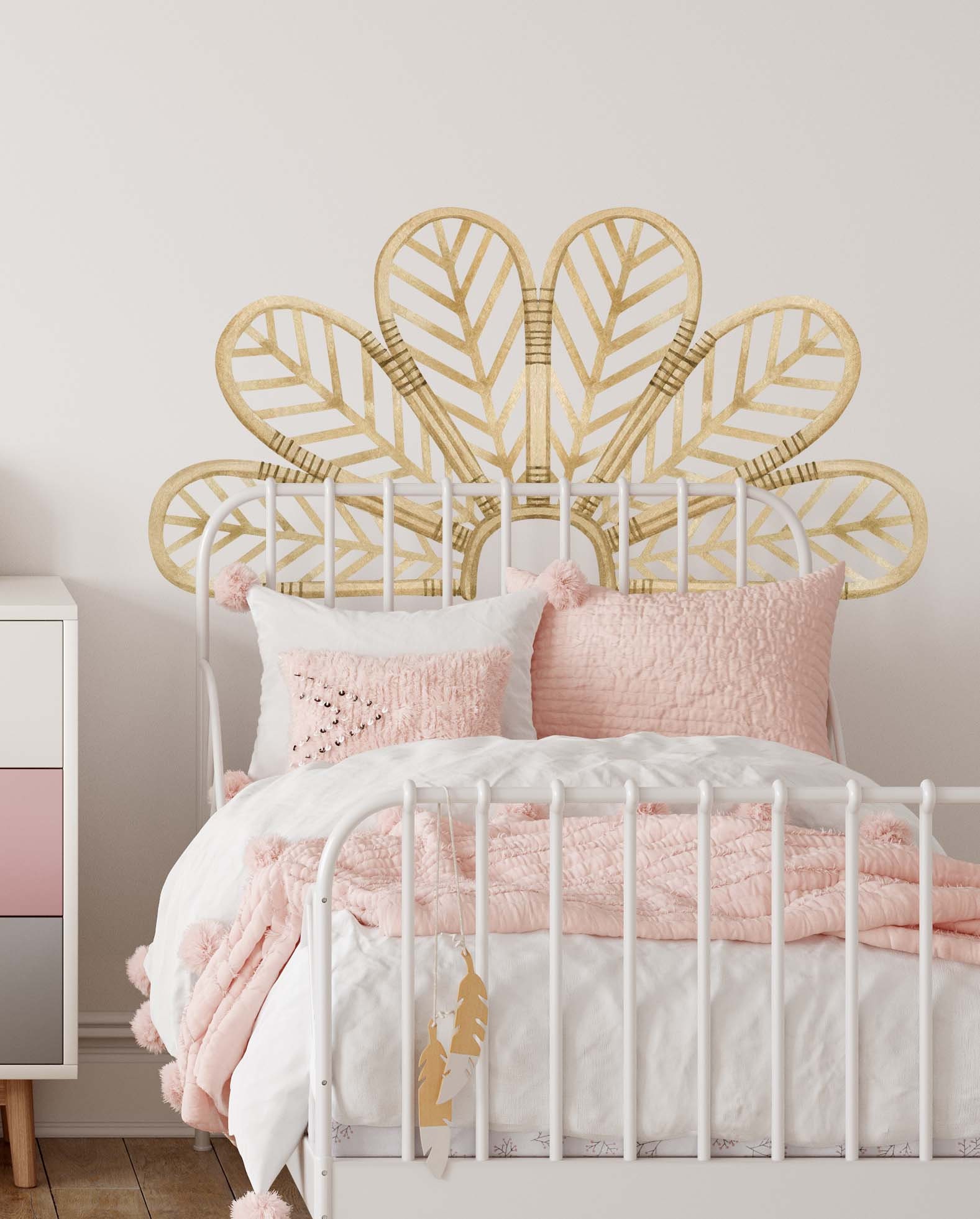 Headboard Wall Decal Bed Arch Sticker Boho LF041 | Etsy