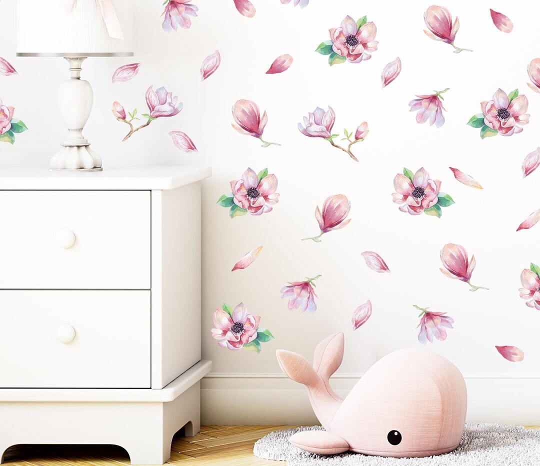 Flower Stickers Magnolia Greenery Decals Petals, KL0082 - Etsy