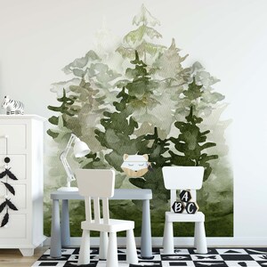 Forest Wall Decals Pine Tree Stickers Headboard, LF359 - Etsy