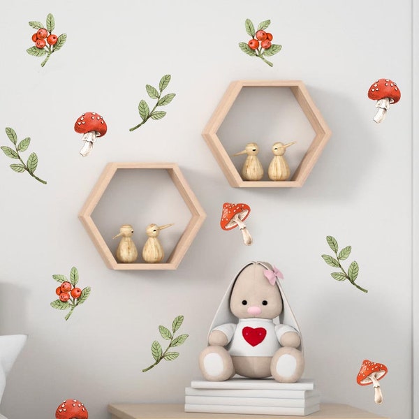 Mushroom Wall Decals - Etsy