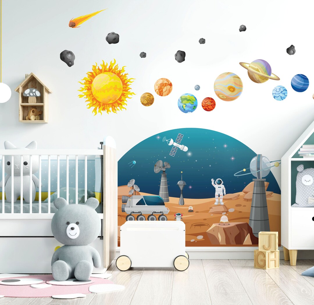 Space Wall Decal Solar System Planets Stickers, LF173 - Etsy