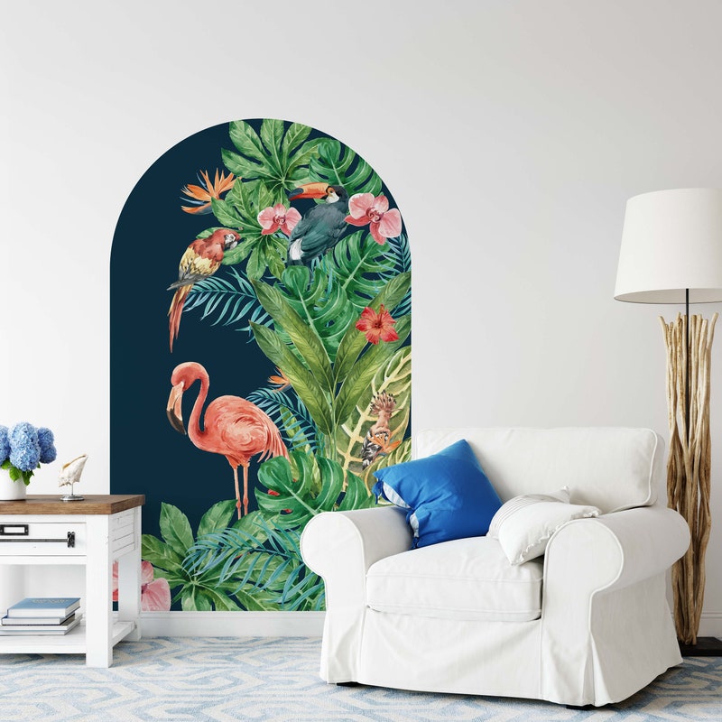 Tropical Wall Decal - Etsy