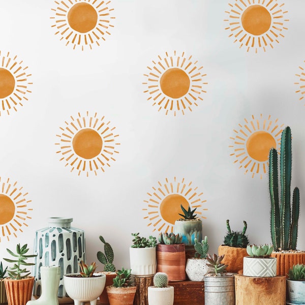 Sun Wall Decal - Etsy