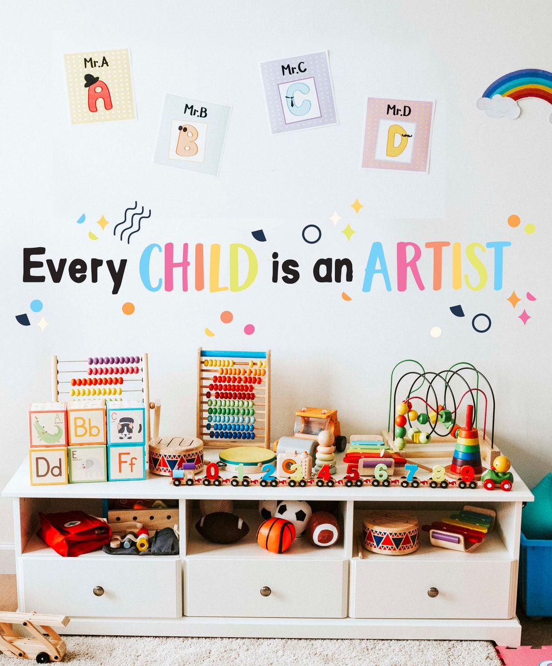 Every Child is an Artist Wall Decal Playroom Stickers Classroom Decor ...