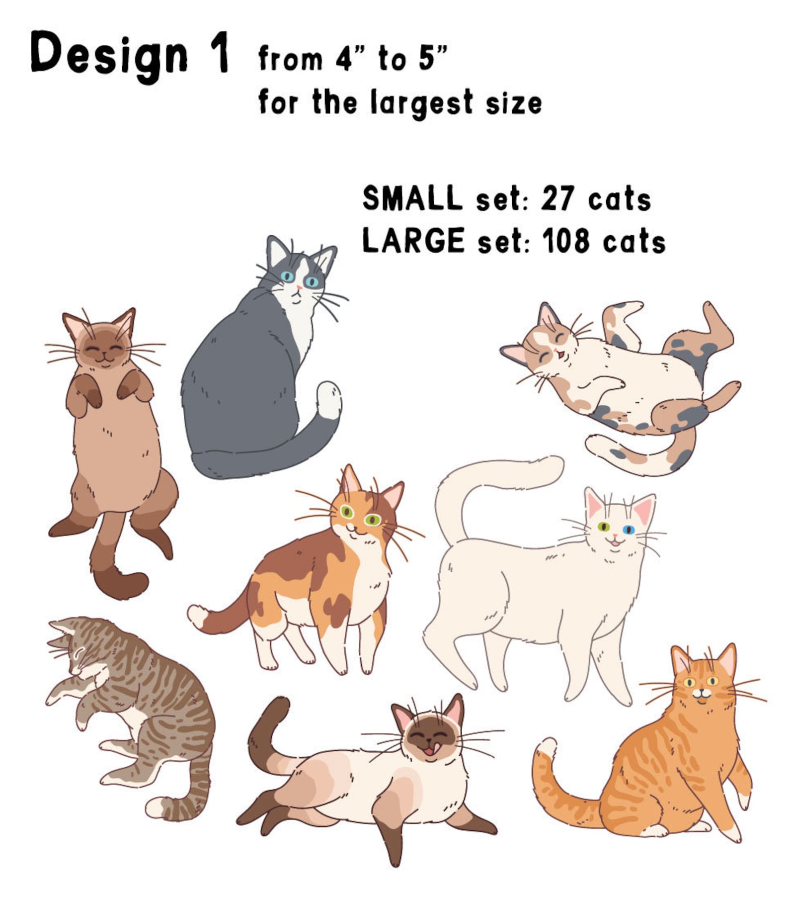 Cats Wall Decals Pet Funny Stickers LF298 - Etsy