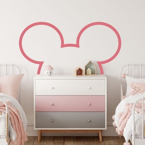 Mickey Toddler Headboard Wall Decal Large Arch Sticker Stars Nursery ...