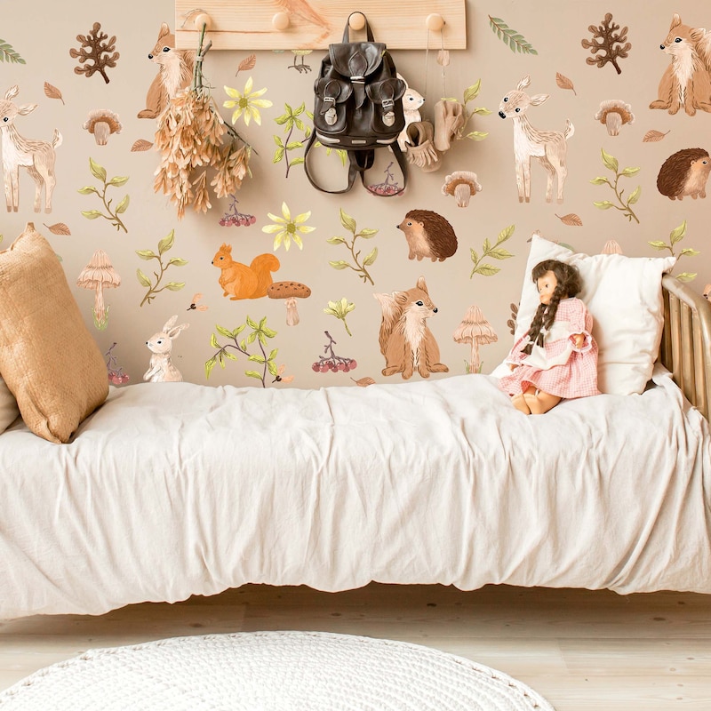 Fawn Wall Decal - Etsy