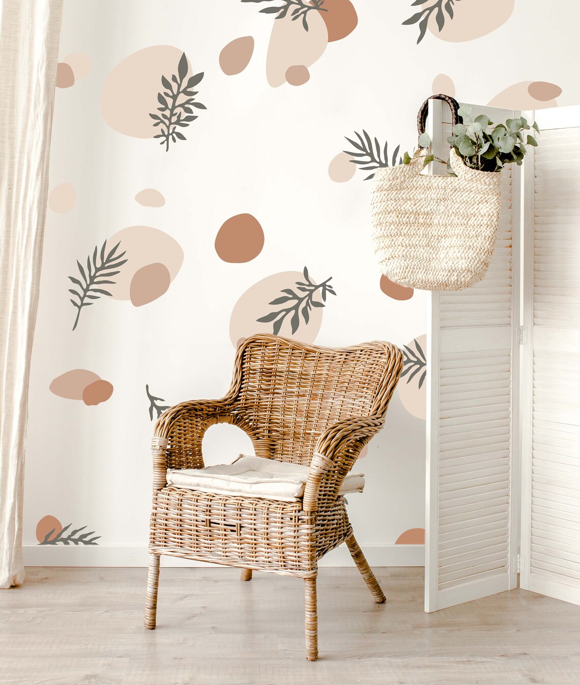 Greenery Boho Wall Decals Color Spots Stickers LF026 - Etsy