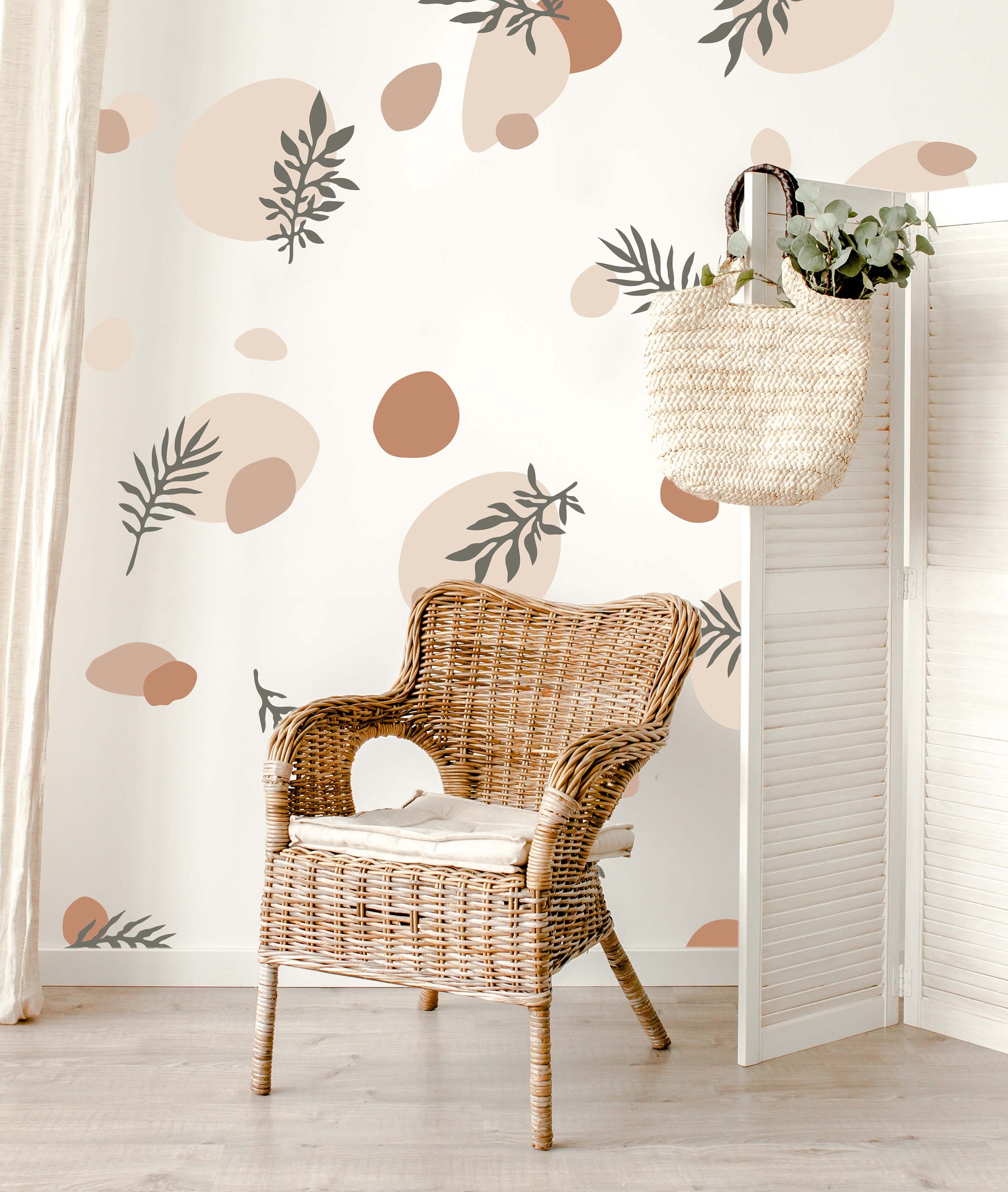 Greenery Boho Wall Decals Color Spots Stickers, LF026 - Etsy