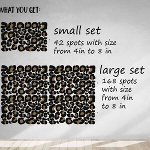 Animal Print Wall Decal Leopard Brown Black Spots Stickers Polka Dots ...