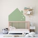 Big House Wall Decal Large Home Headboard Color Block Sticker ...