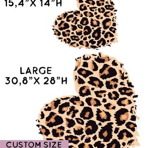 Wild Heart Wall Decal Cheetah Spots Stickers Customization, LF322 - Etsy