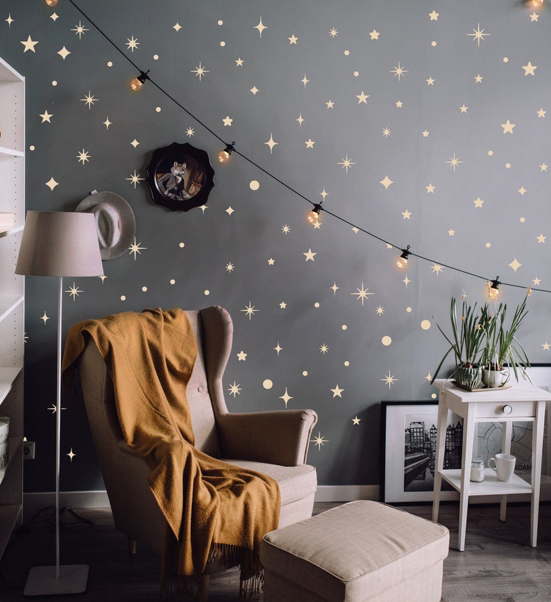 Starburst Wall Decals Star Stickers LF325 - Etsy