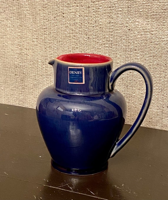 Denby Langley Pitcher Harlequin Denby Pitcher Pottery 16 Oz - Etsy