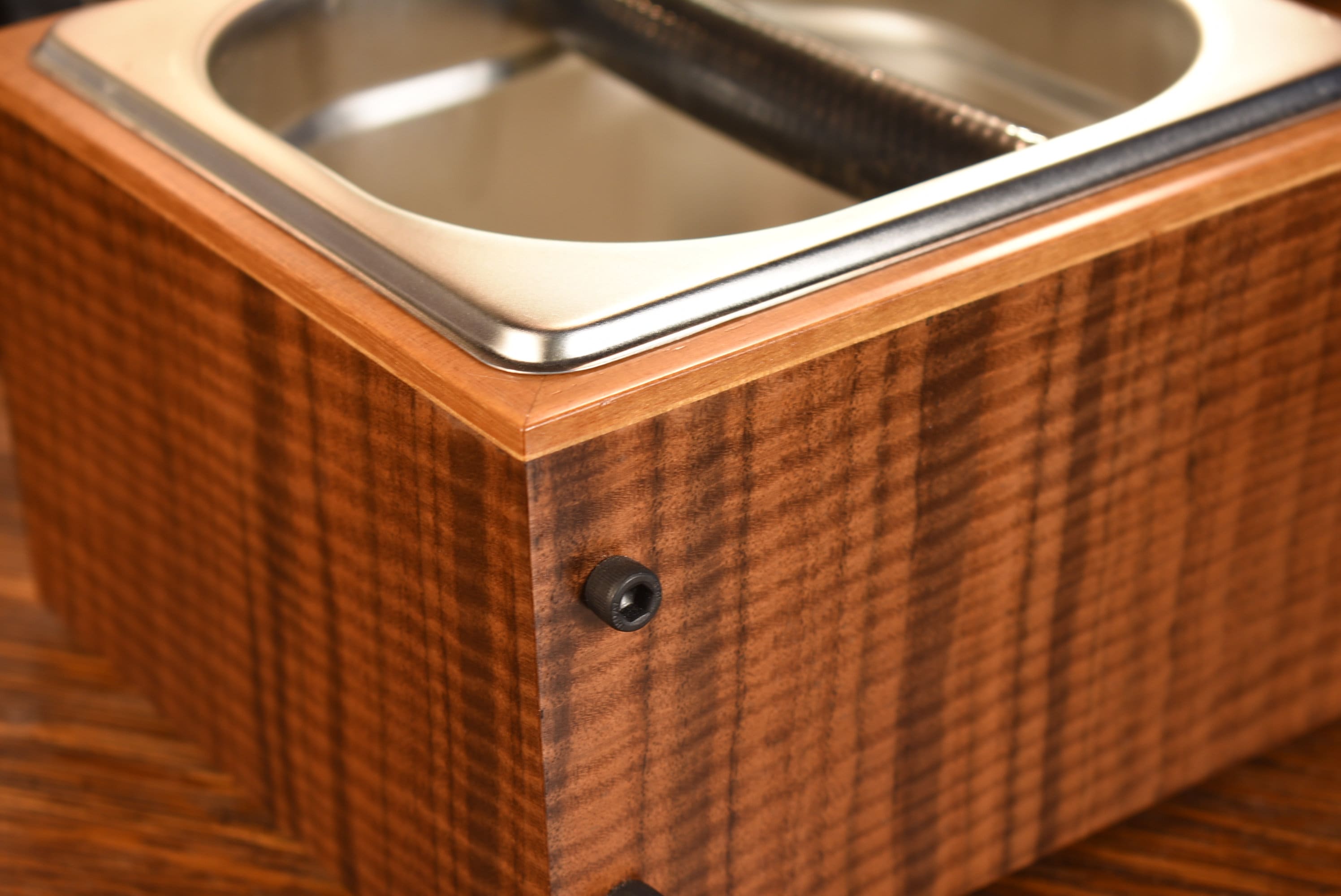 Espresso Coffee Knock Box- Walnut Knock Box - Exotic Wood Knock Box ...