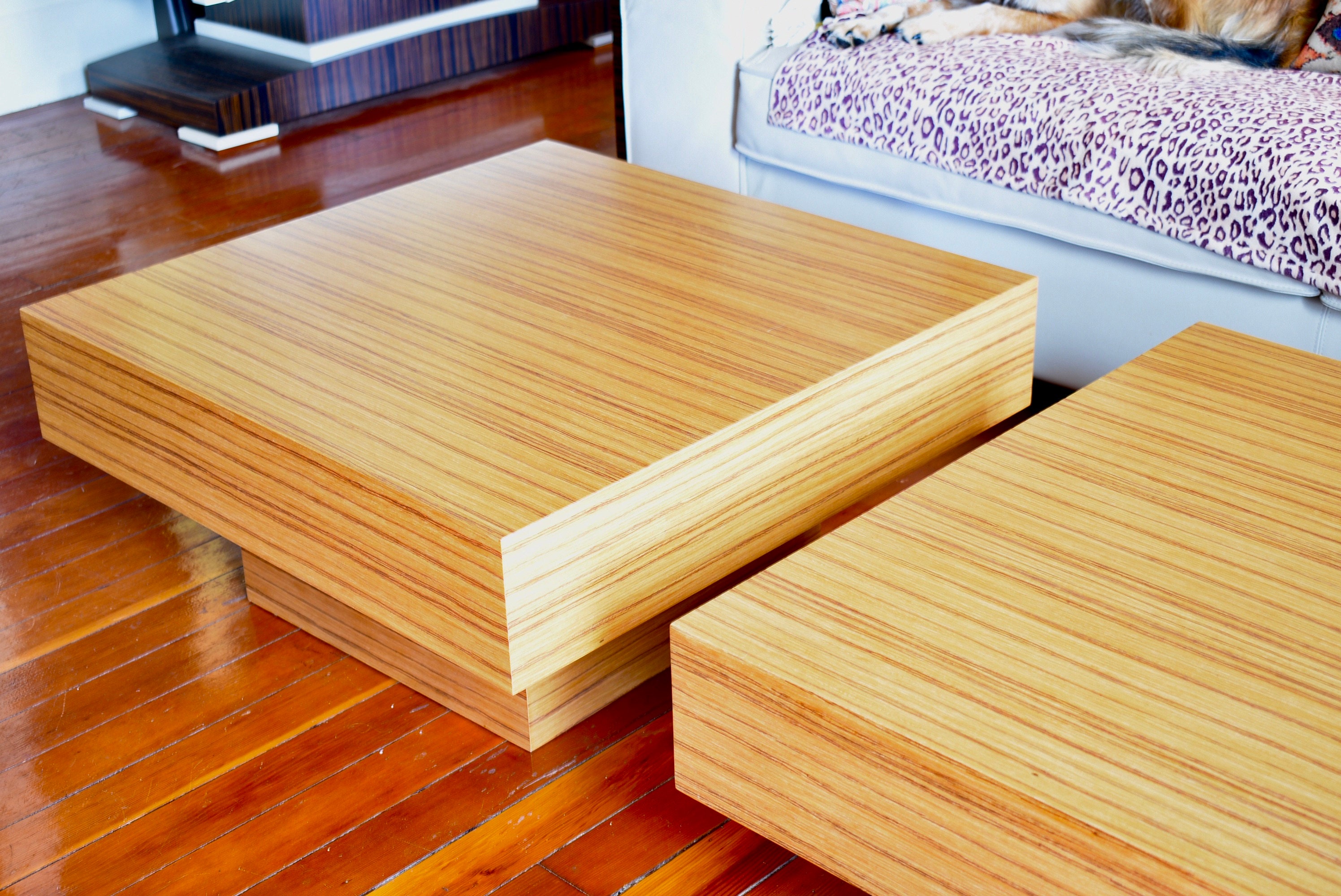 Modern Low Coffee Table Set Wood Coffee Table Low Rise Coffee Table ...