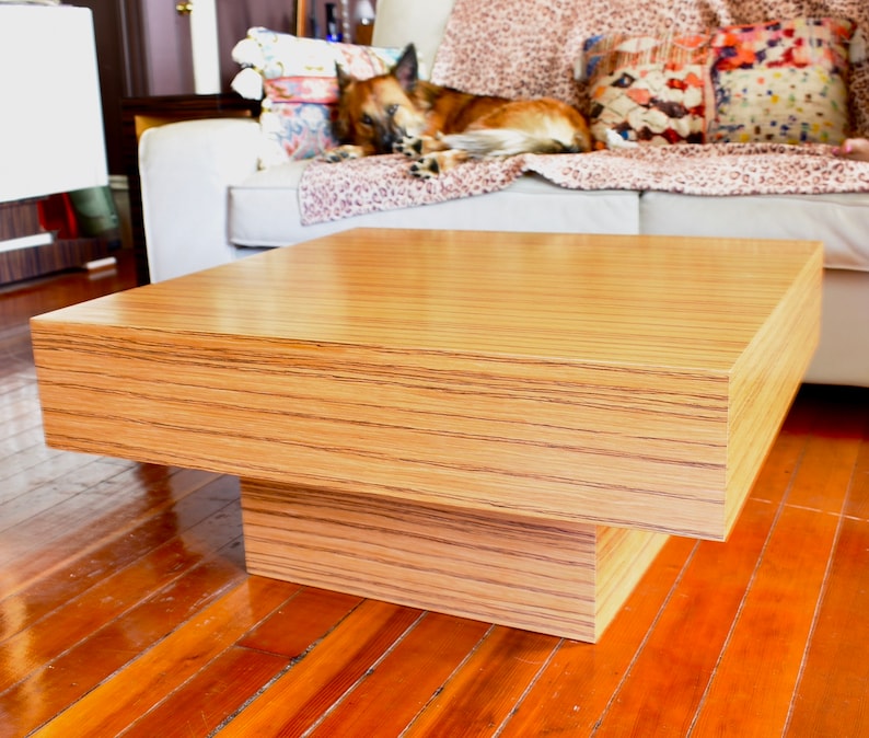 Modern Low Coffee Table Set Wood Coffee Table Low Rise Coffee Table ...