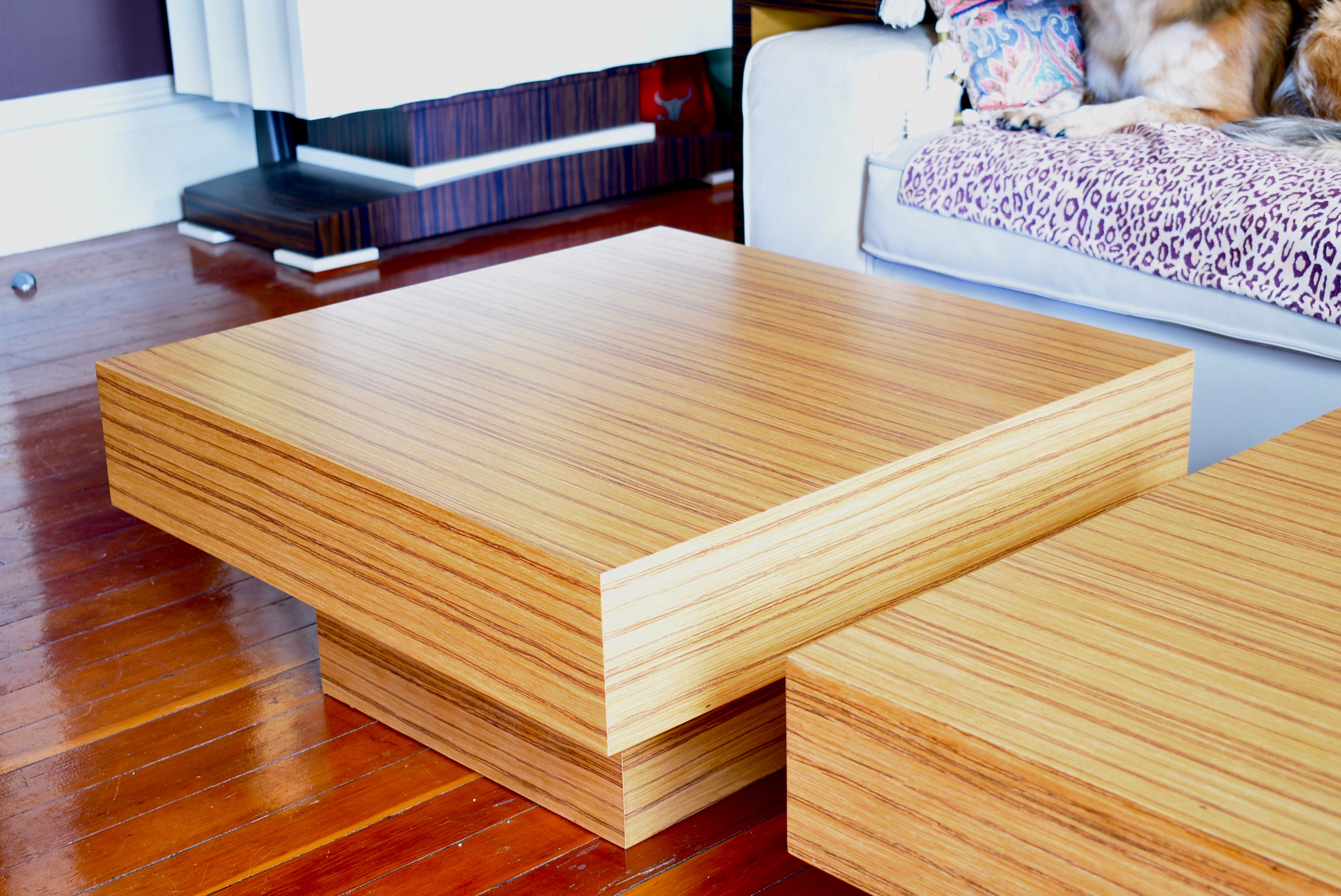 Modern Low Coffee Table Set Wood Coffee Table Low Rise Coffee Table ...