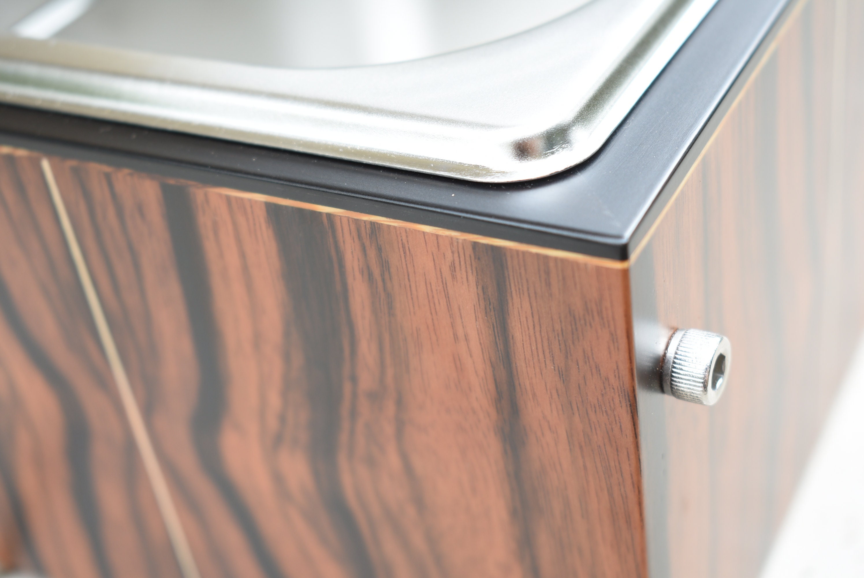 Espresso Coffee Knock Box - Art Deco Ebony Knock Box - Exotic Wood ...