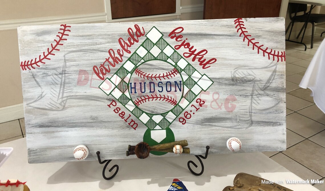 Personazlied Wooden Baseball Field Sign - Etsy