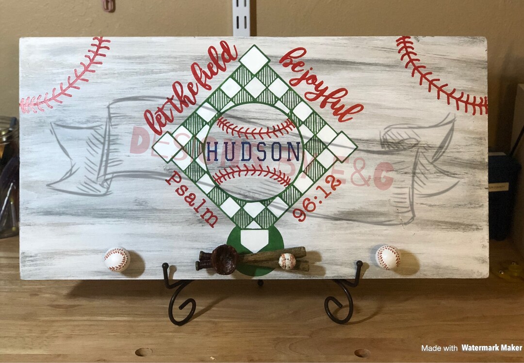 Personazlied Wooden Baseball Field Sign - Etsy