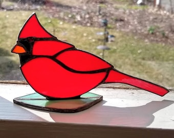 Stained Glass Cardinal | Etsy