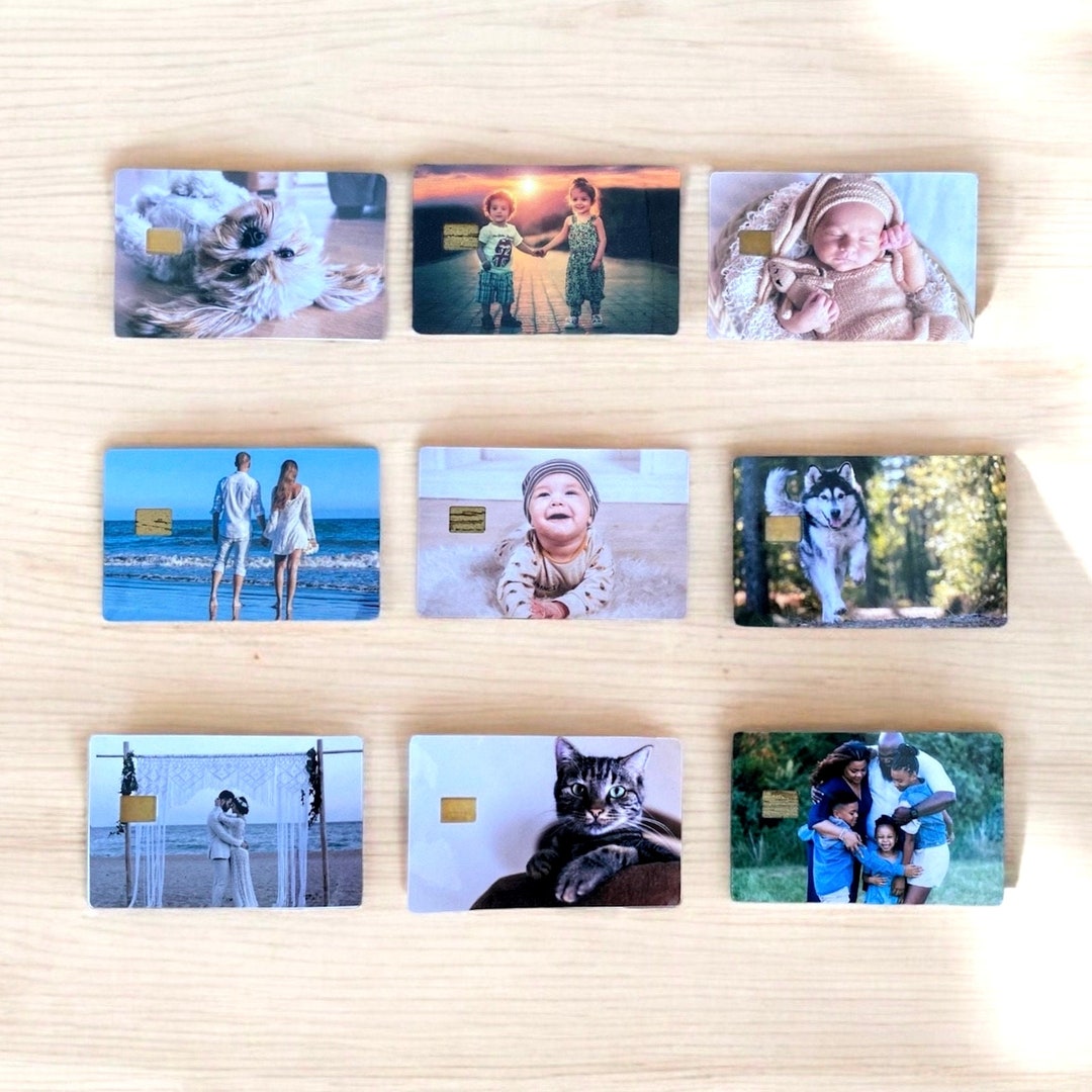 Custom Debit Credit Card Cover, Personalized Photo Card, Your Photo ...