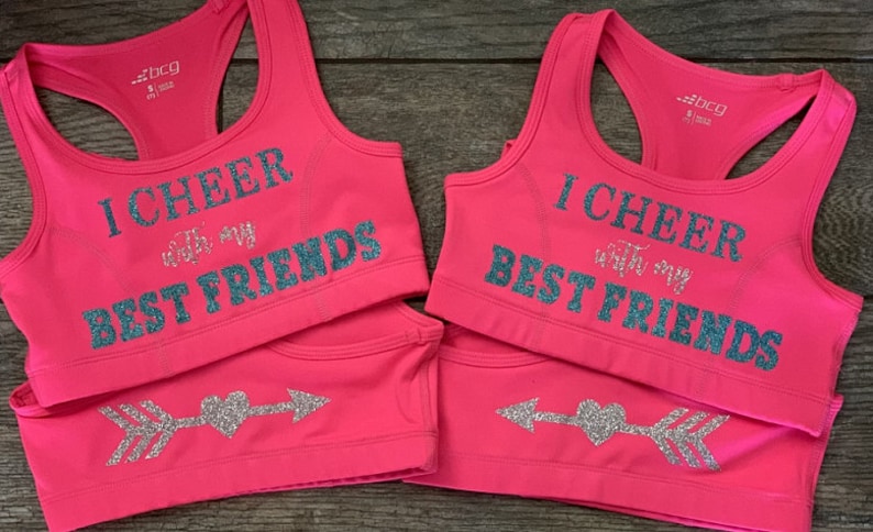Best Friends Cheer Sports Bra Pack - Etsy
