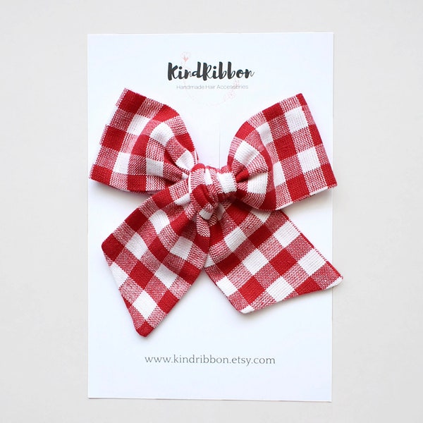 Red Gingham - Etsy