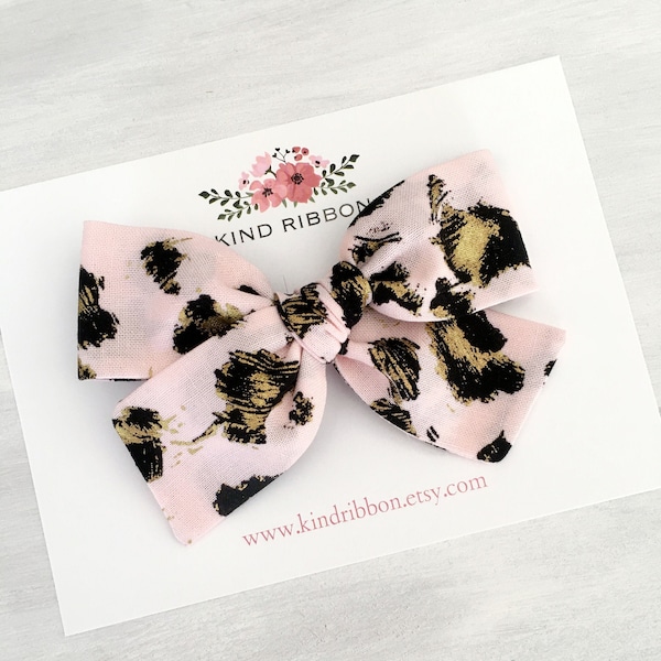 Pink and Gold Bows - Etsy