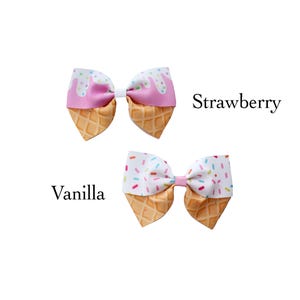 Ice Cream Hair Bow - 4inch - Etsy