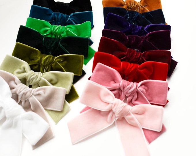 Mini Velvet Bows - 2.5 Inch - Etsy Canada