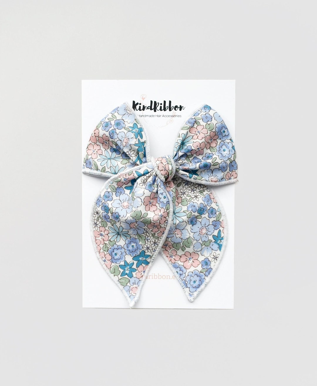 Floral Bow - Bluebell Bloom • Scrunchie • Knot Headband • Mini Me Hair ...