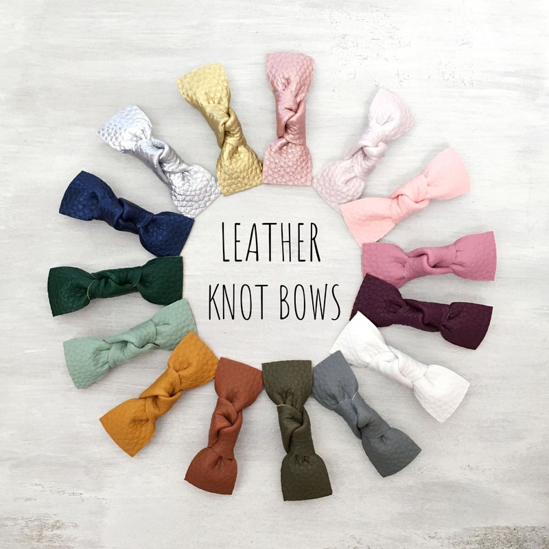 Leather Bow - Etsy