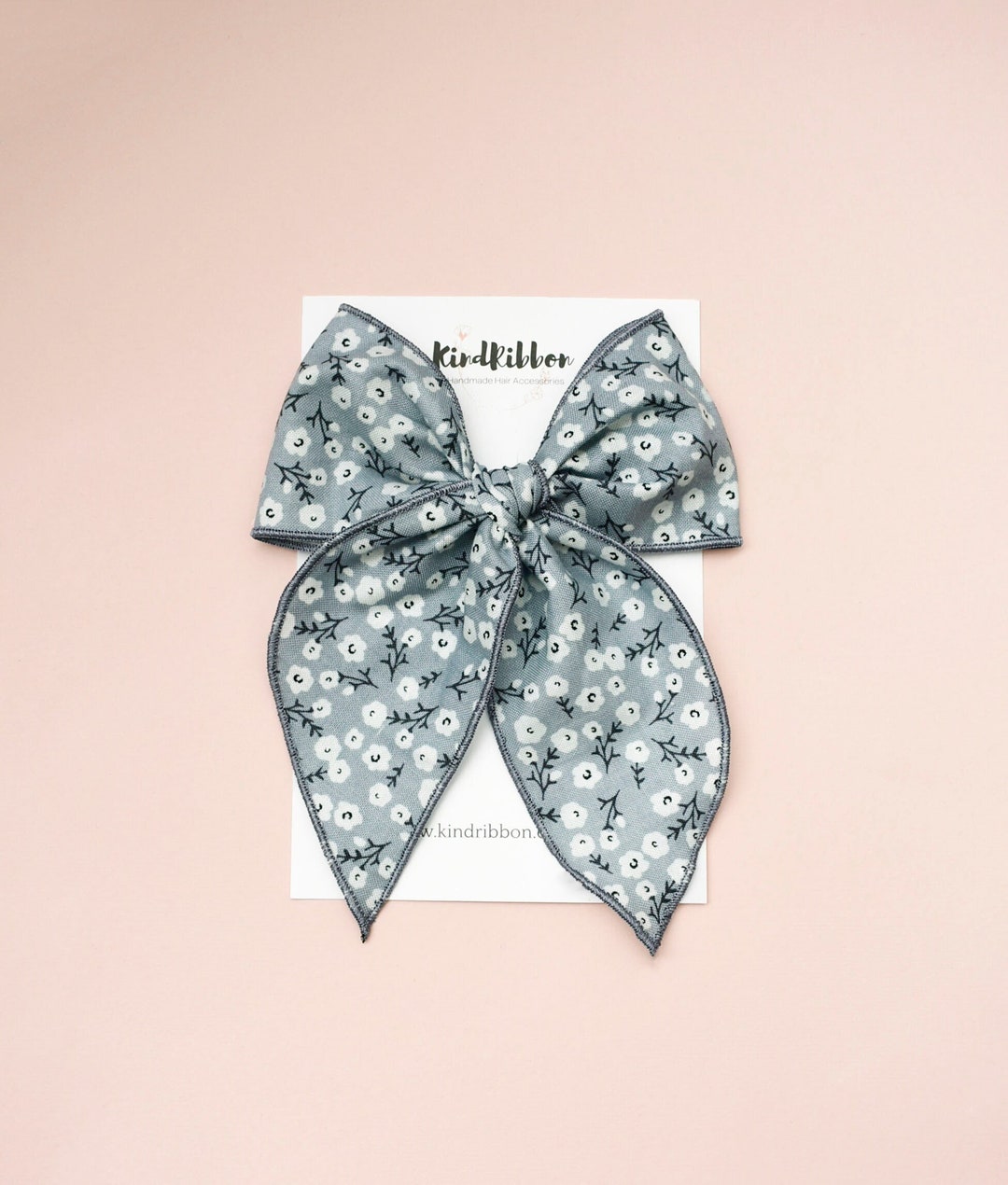 Blue Blossom Bow - Etsy