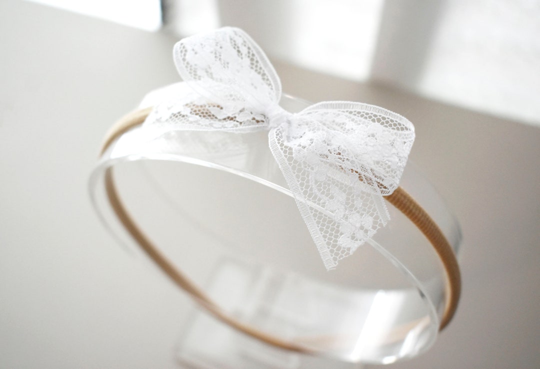 Mini Sheer Lace Bow - Etsy