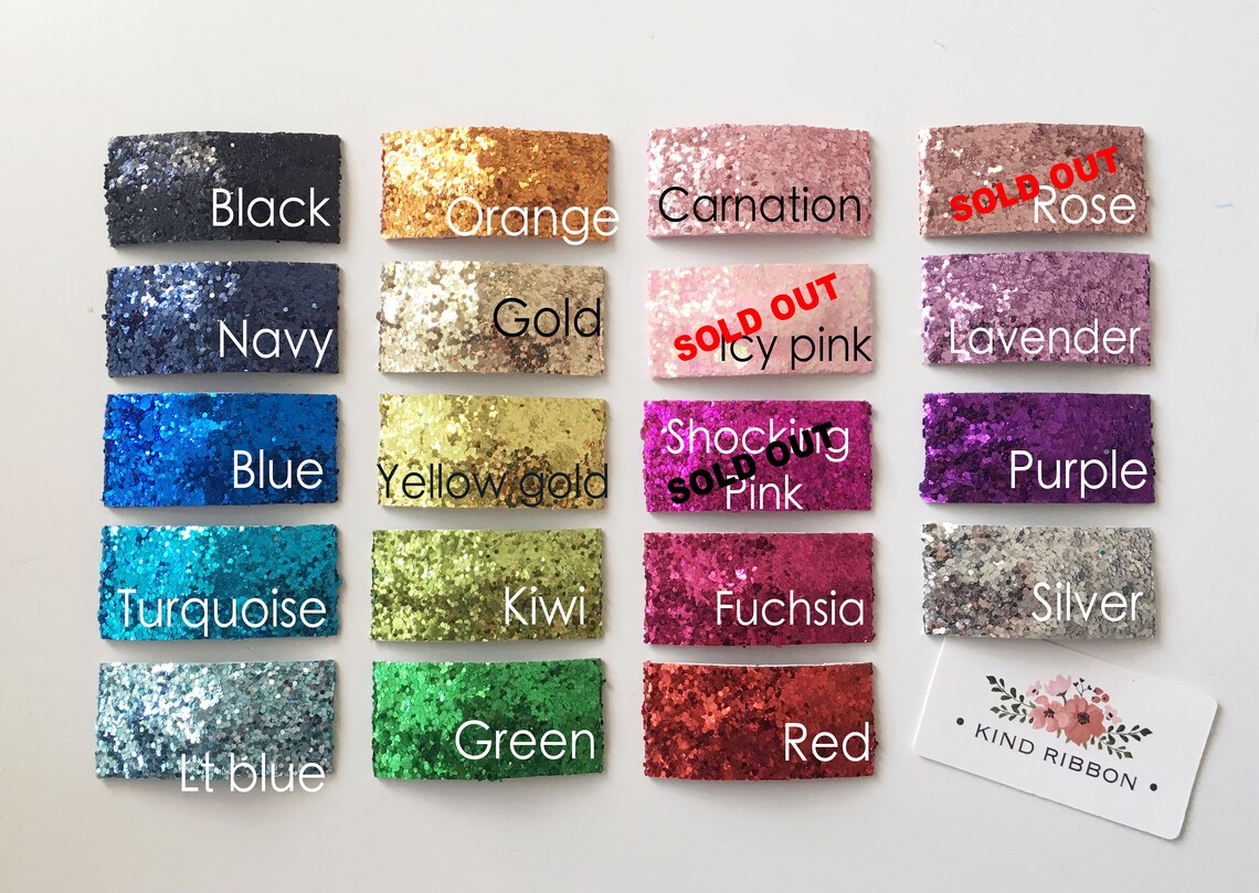 Solid Color Glitter Snap Clips Girl Hair Clip Toddler Hair - Etsy