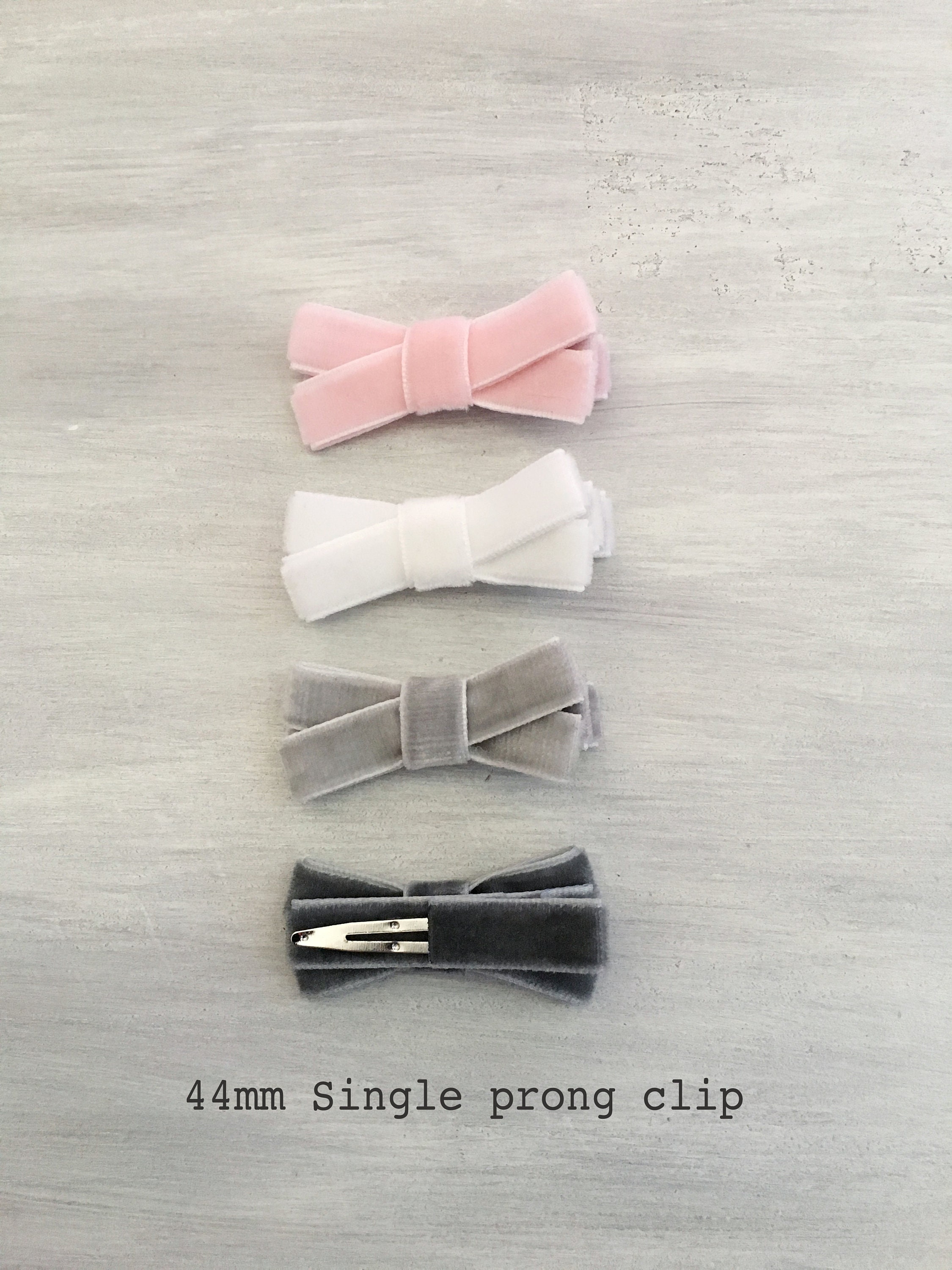 Velvet Bow Hair Clips Mini Velvet Hair Clips Velvet - Etsy