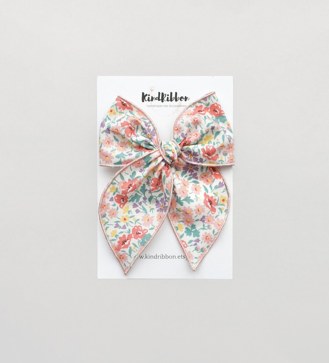 Wildflower Poppy Bow - Liberty of London Bow • Scrunchie • Knot ...
