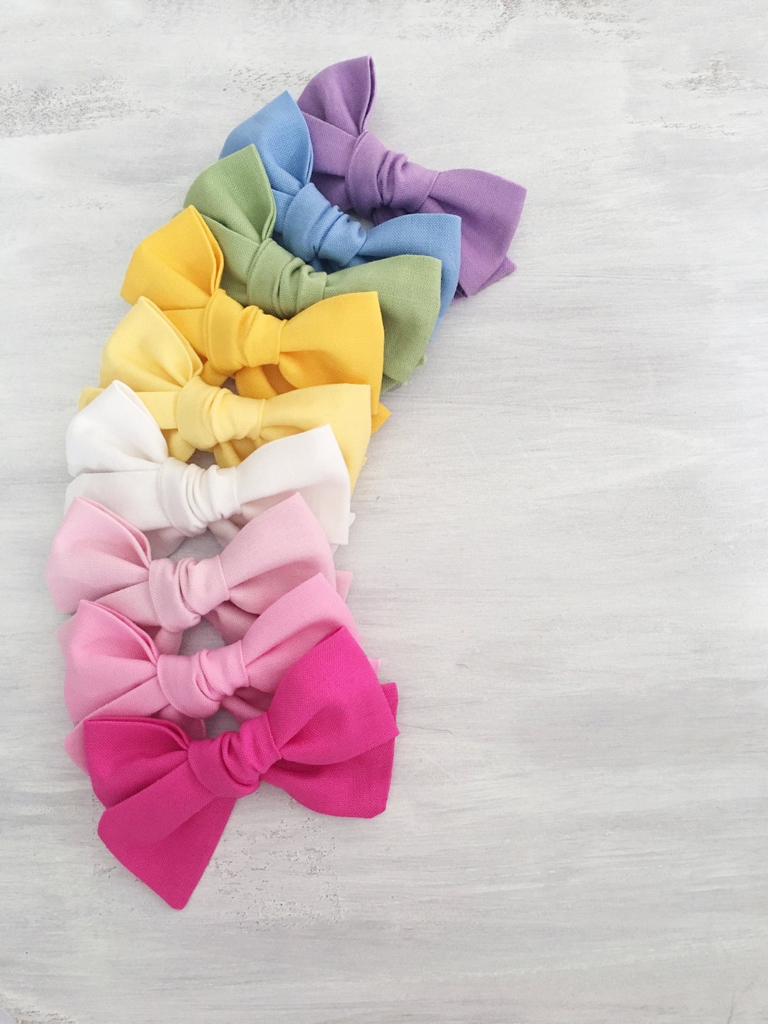 Solid Color Bows - Choose Your Color & Size - Etsy
