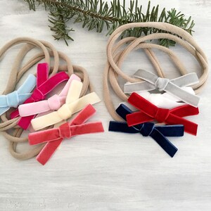 Mini Velvet Bows 2.5 Inch - Etsy