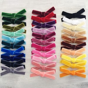 Mini Velvet Bows 2.5 Inch - Etsy